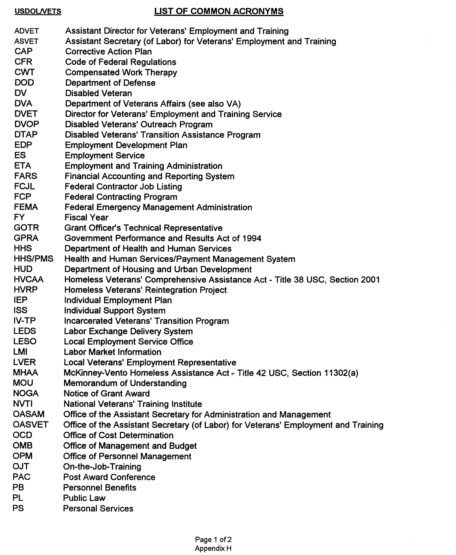 Federal Register :: Urban Homeless Veterans' Reintegration Program ...