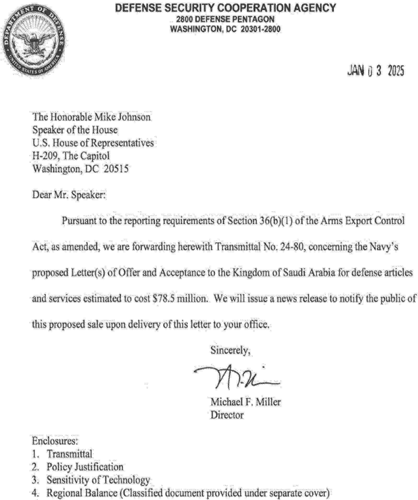 Federal Register :: Arms Sales Notification