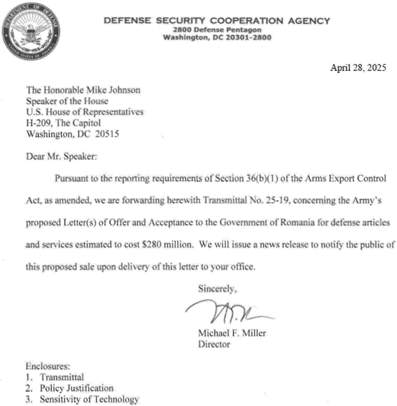 Federal Register :: Arms Sales Notification