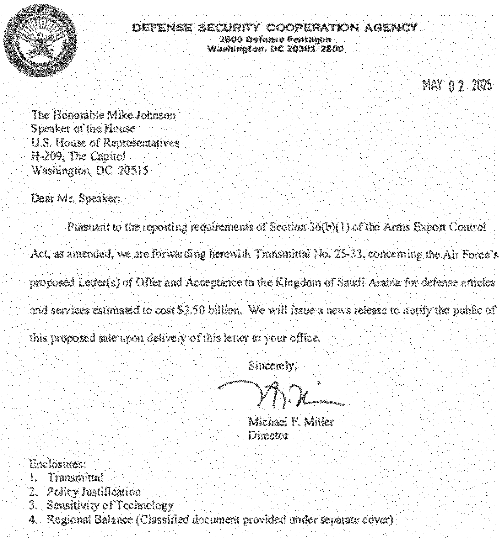 Federal Register :: Arms Sales Notification