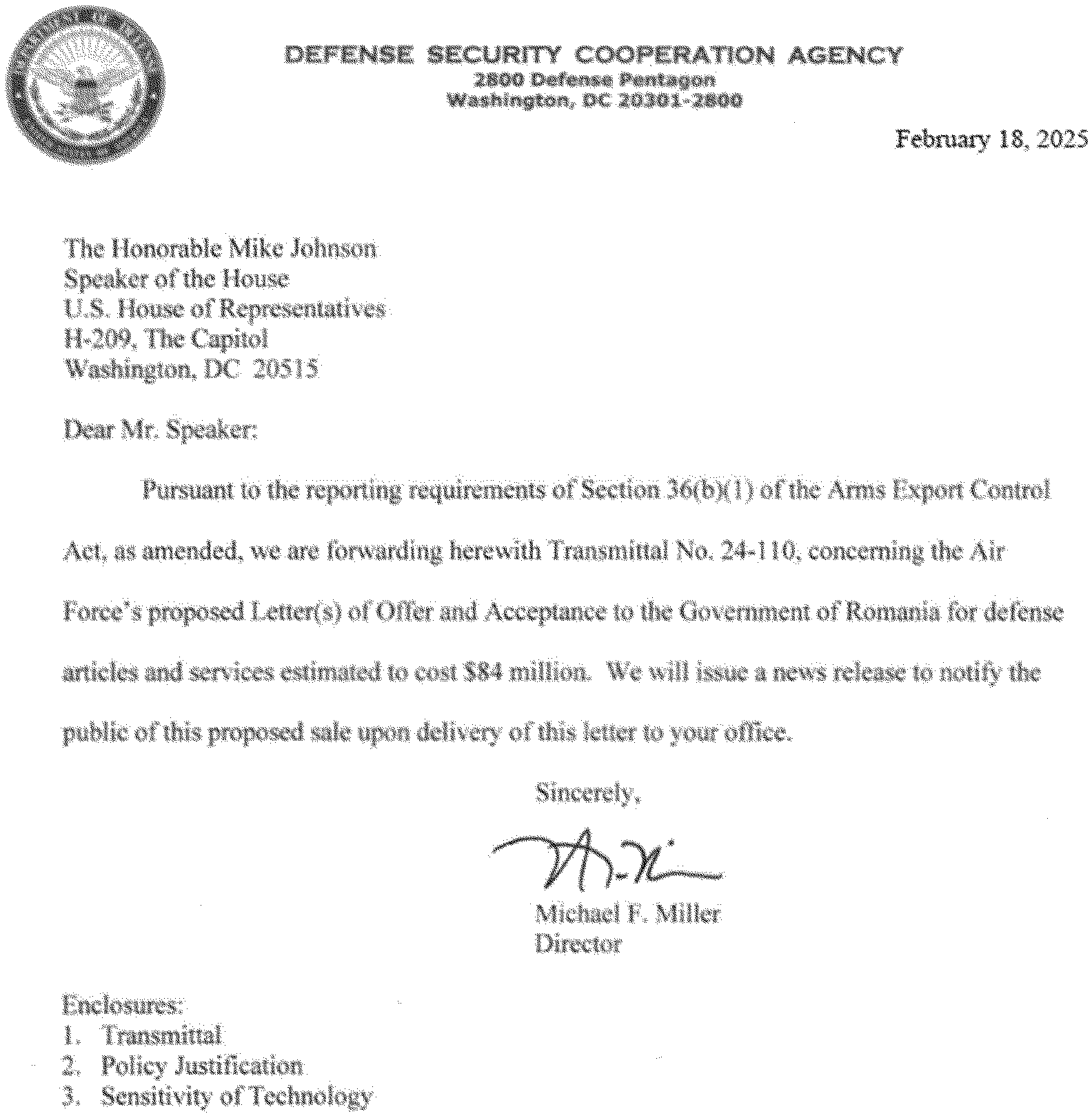 Federal Register :: Arms Sales Notification