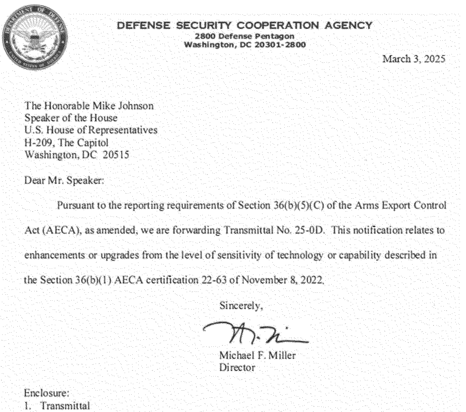 Federal Register :: Arms Sales Notification